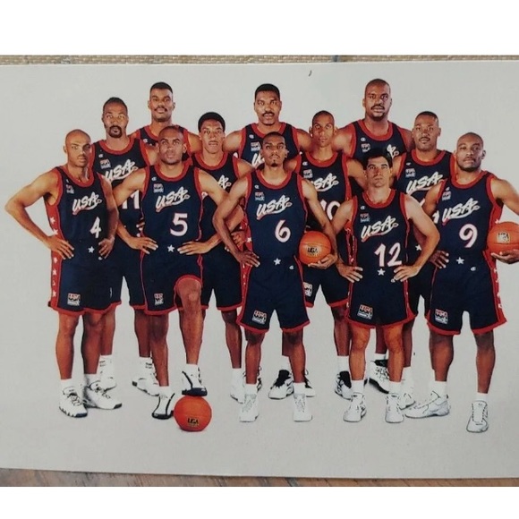Photo File | Other | Vintage Usa Olympic Basketball Dream Team 3 ...